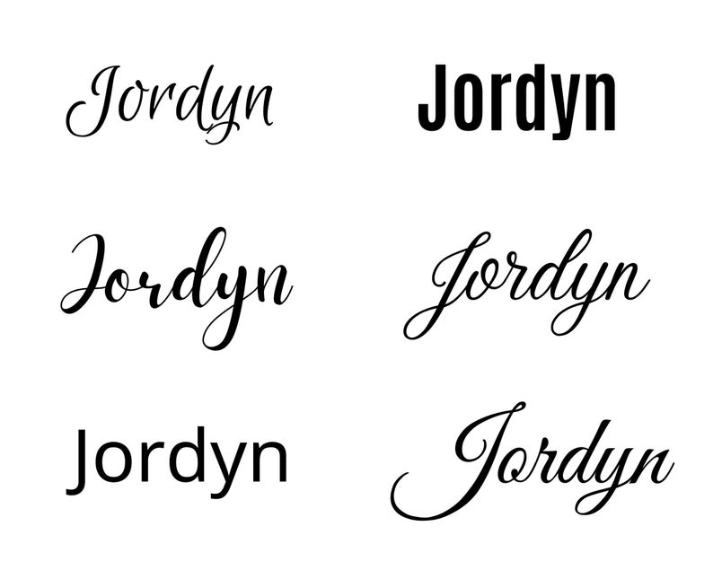 Jordyn Svg , Baby Names Svg, Wedding Names Svg - Etsy