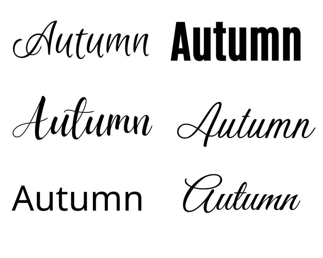 Autumn Svg , Autumn Baby Name Svg, Autumn Wedding Name Svg - Etsy