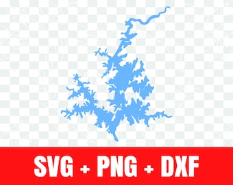 Logan Martin Lake Alabama Map Shape Silhouette Svg Png Dxf Pdf Eps ...