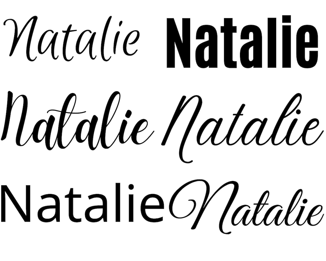 Natalie Svg , Natalie Baby Name Svg, Natalie Wedding Name Svg - Etsy