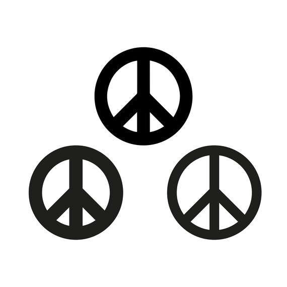 3 Peace Sign Svg - Etsy