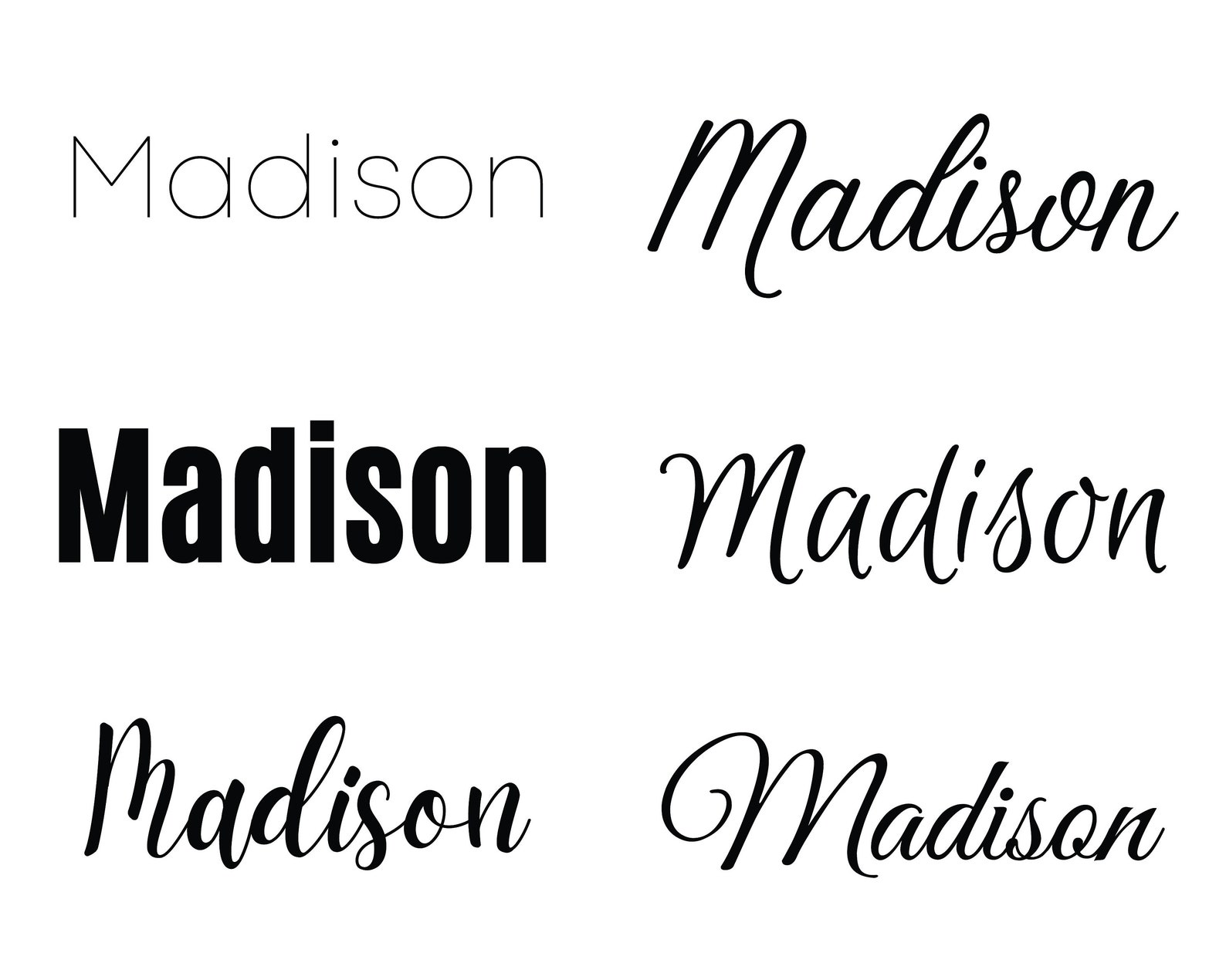 Madison Svg , Baby Names Svg, Wedding Names Svg - Etsy