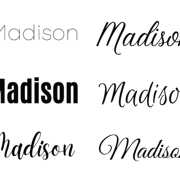 Madison Cursive - Etsy