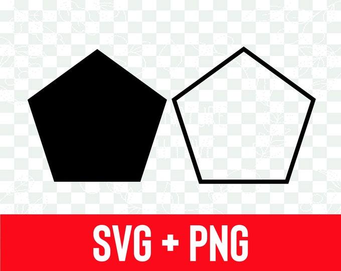 Pentagon Flowers Svg, Floral Pentagon Svg, Pentagon Frame Svg ...
