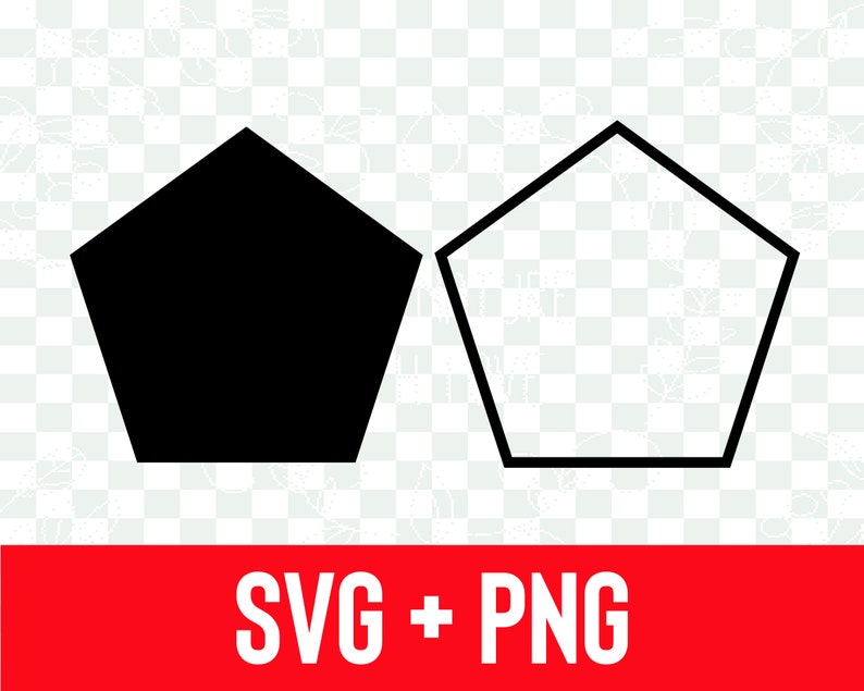 Pentagon Svg - Etsy