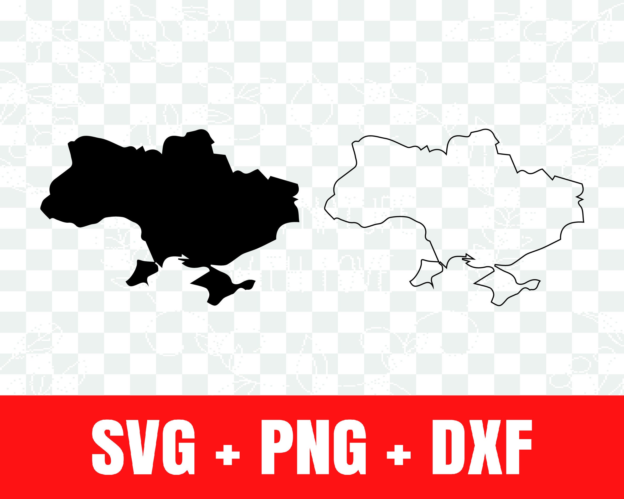 Ukraine Silhouette Svg Ukraine Outline Svg Ukraine Map - Etsy