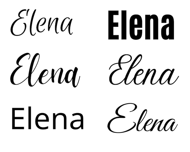 Elena Svg , Elena Baby Name Svg, Elena Wedding Name Svg - Etsy