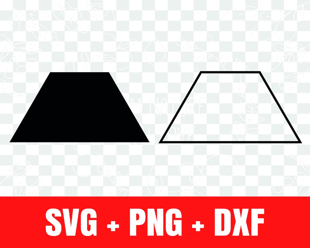 Trapezoid Svg , Trapezoid Silhouette Svg, Trapezoid Outline Svg - Etsy