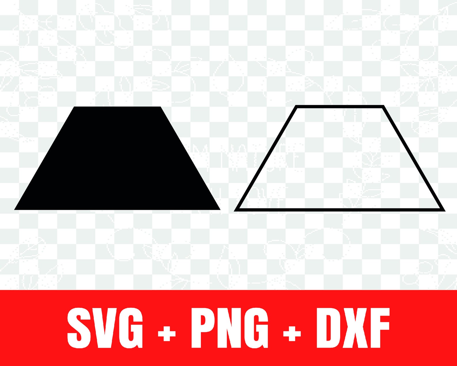 Trapezoid Svg , Trapezoid Silhouette Svg, Trapezoid Outline Svg - Etsy