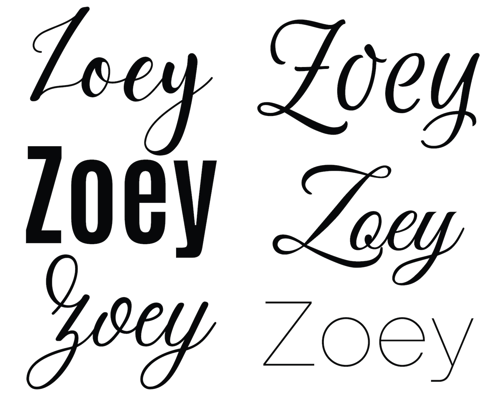Zoey Svg , Baby Names Svg, Wedding Names Svg - Etsy Zoey Svg , Baby Names Svg, Wedding Names Svg - Etsy