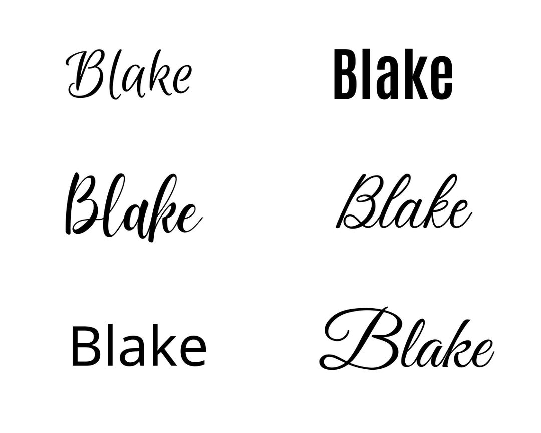 Blake Svg , Baby Names Svg, Wedding Names Svg - Etsy