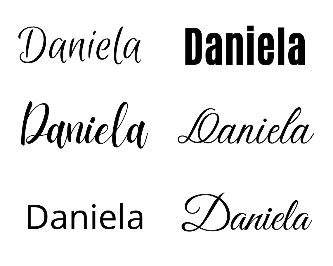 Daniela Svg Daniela Baby Name Svg Daniela Wedding Name Svg - Etsy