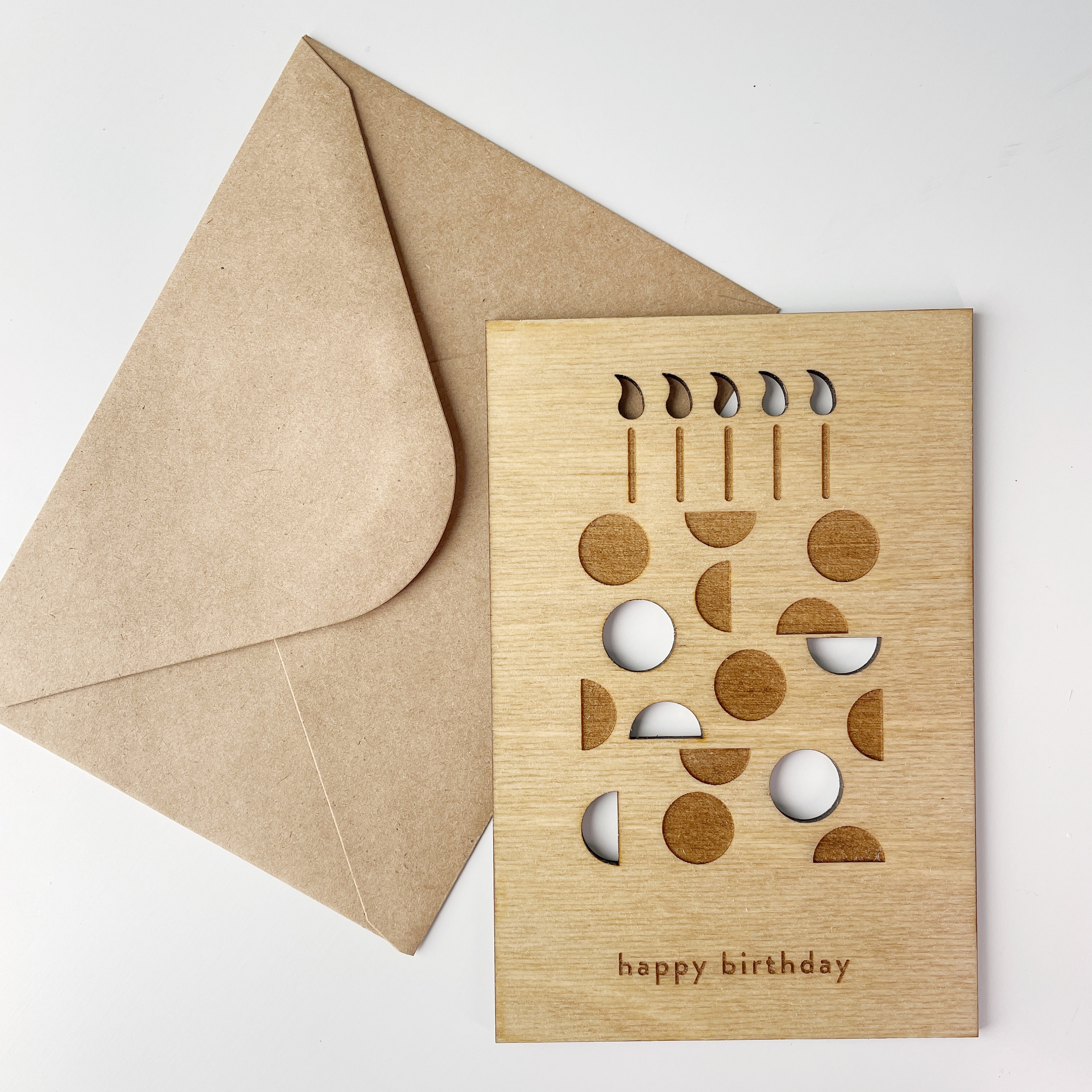 Wood Birthday Card, Unique Personalized Wooden Card, Happy Birthday ...