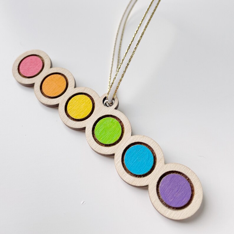 Pride Ornament, Subtle Pride Flag Colors, LGBT LGBTQ Gift, Lesbian Gay ...