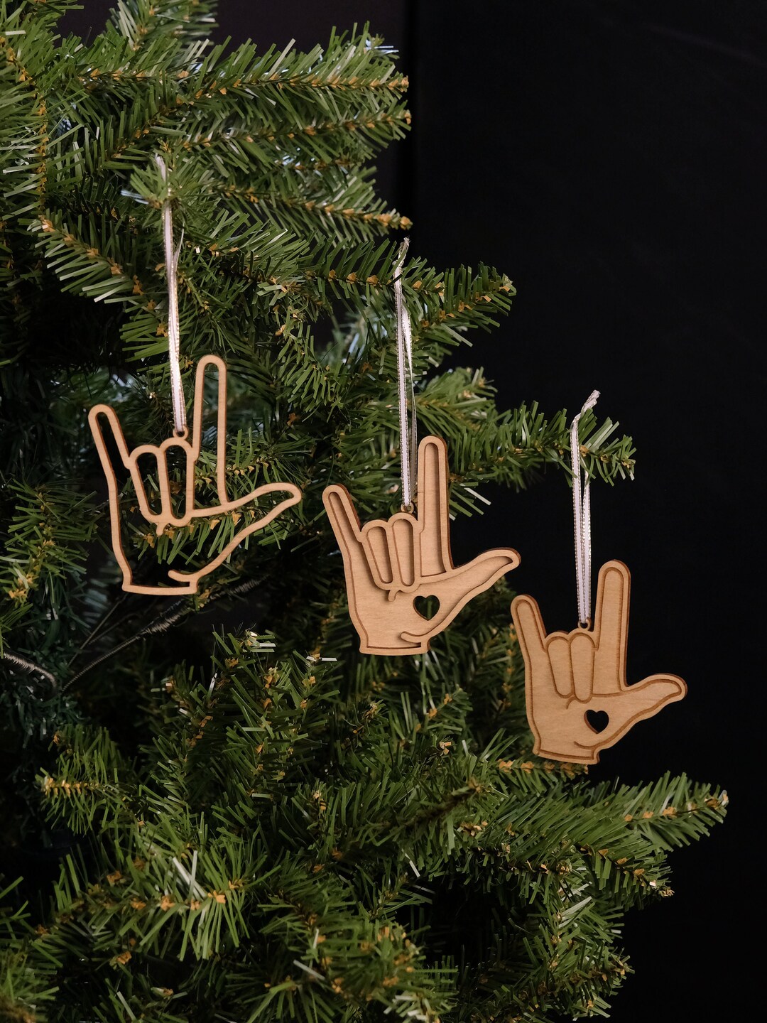 I Love You ASL Ornament, Sign Language Christmas Ornament - Etsy