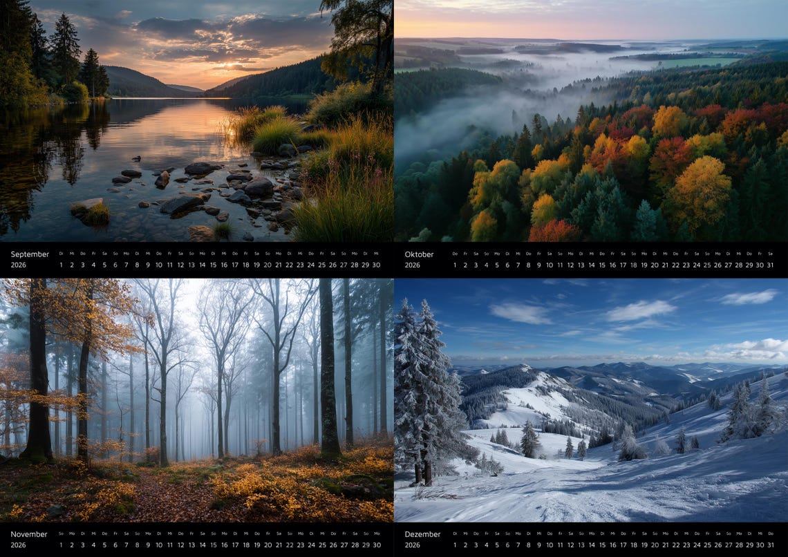 BSF Photo Calendar 2026 – A3 Landscape Wall Calendar With Landscape ...