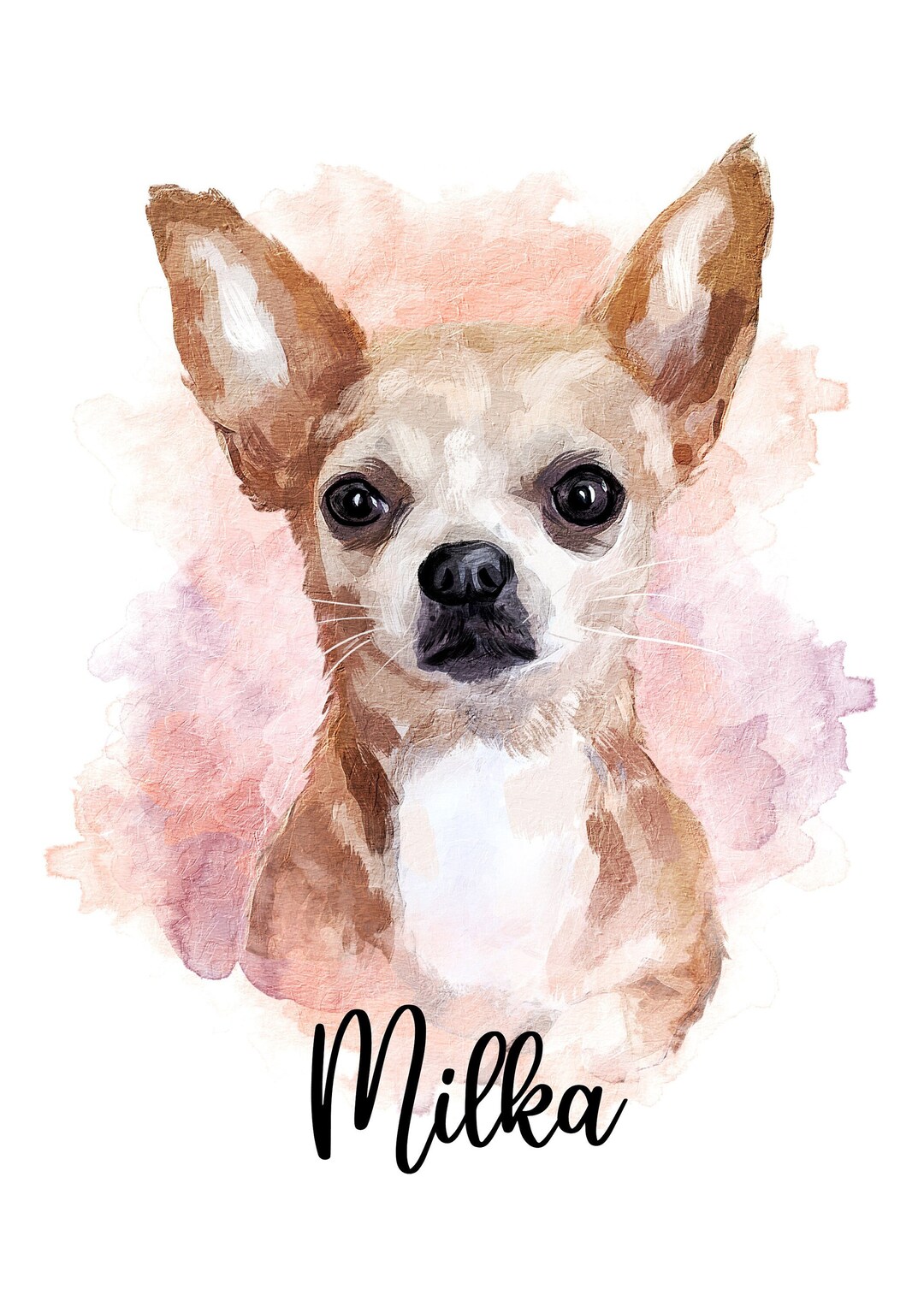 Watercolor Pet Portrait From Photo, Custom Pet Portrait, Dog Portrait ...