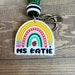 Personalized Teacher Rainbow Lanyard; School Themed Rainbow Lanyard - Etsy
