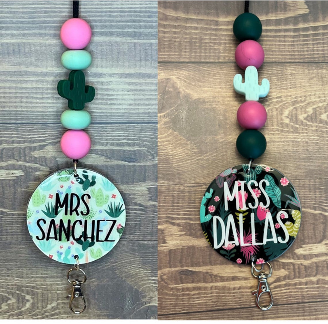 Cactus Lanyard NEW 2 Colors to Choose From - Etsy