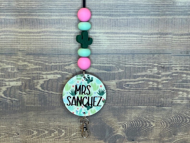 Cactus Lanyard (NEW - 2 Colors to Choose From!!) - Etsy
