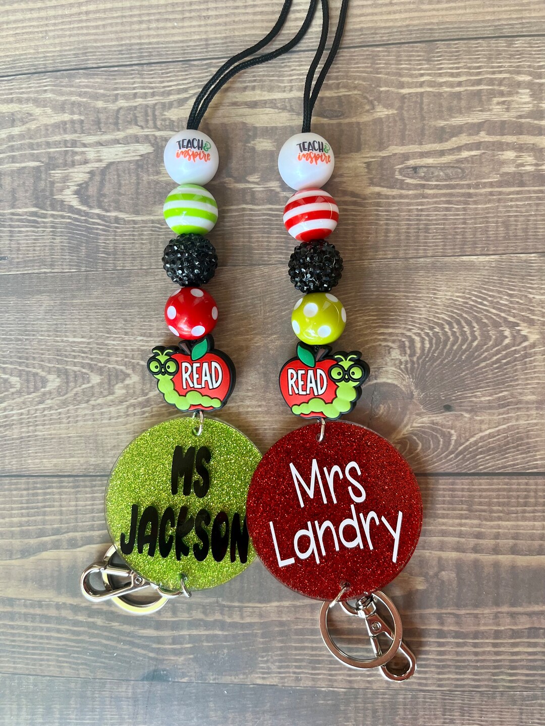 Personalized Caterpillar Lanyard; Personalized Reading Lanyard ...