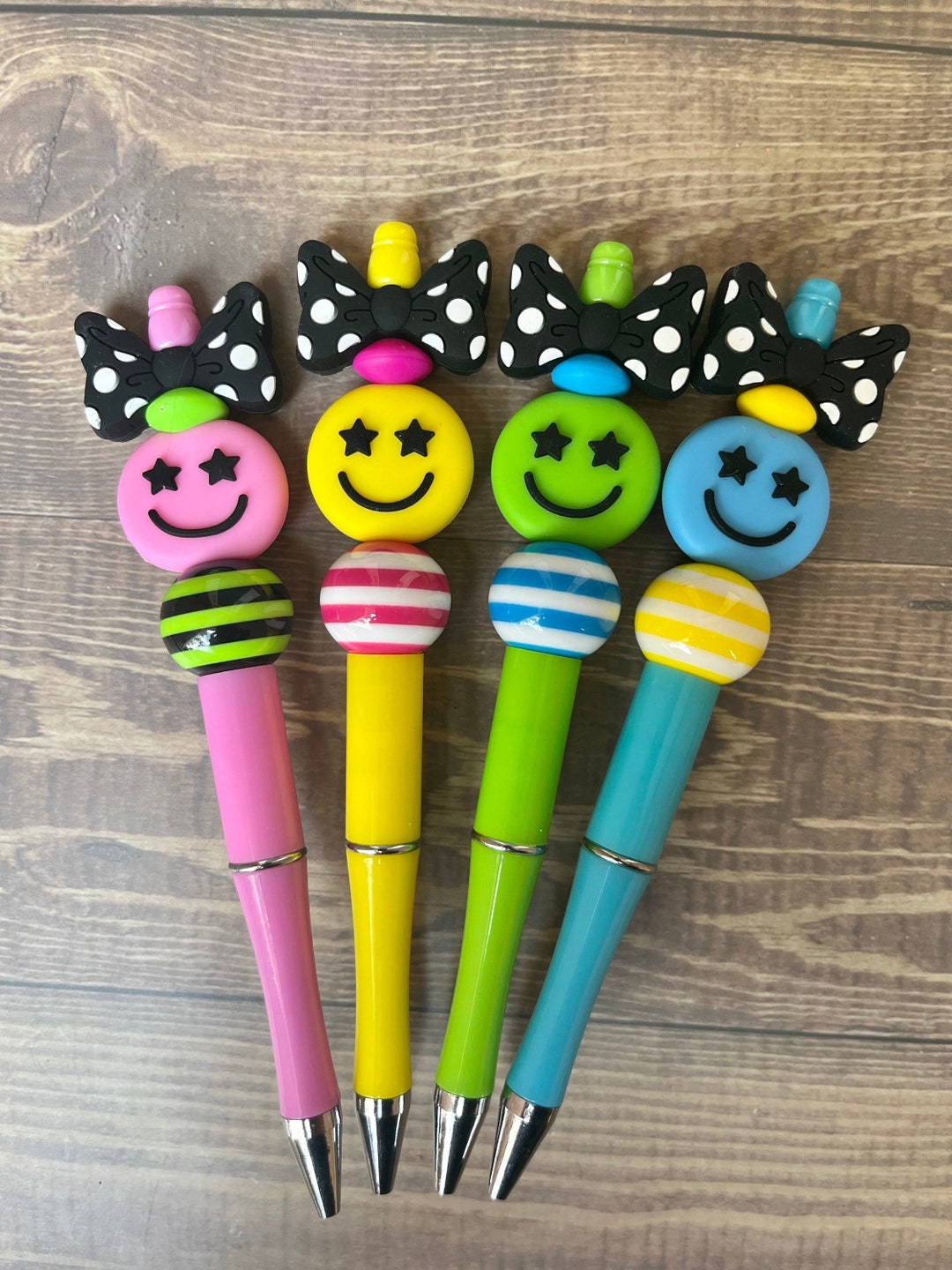 Smiley Face/emoji Beaded Pen - Etsy