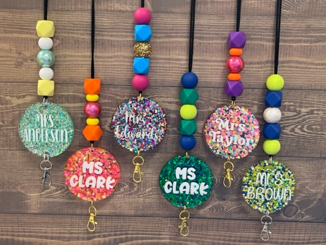 Glitter Lanyard - Color Options 2 (check Out Color Options 1 and 3 in ...