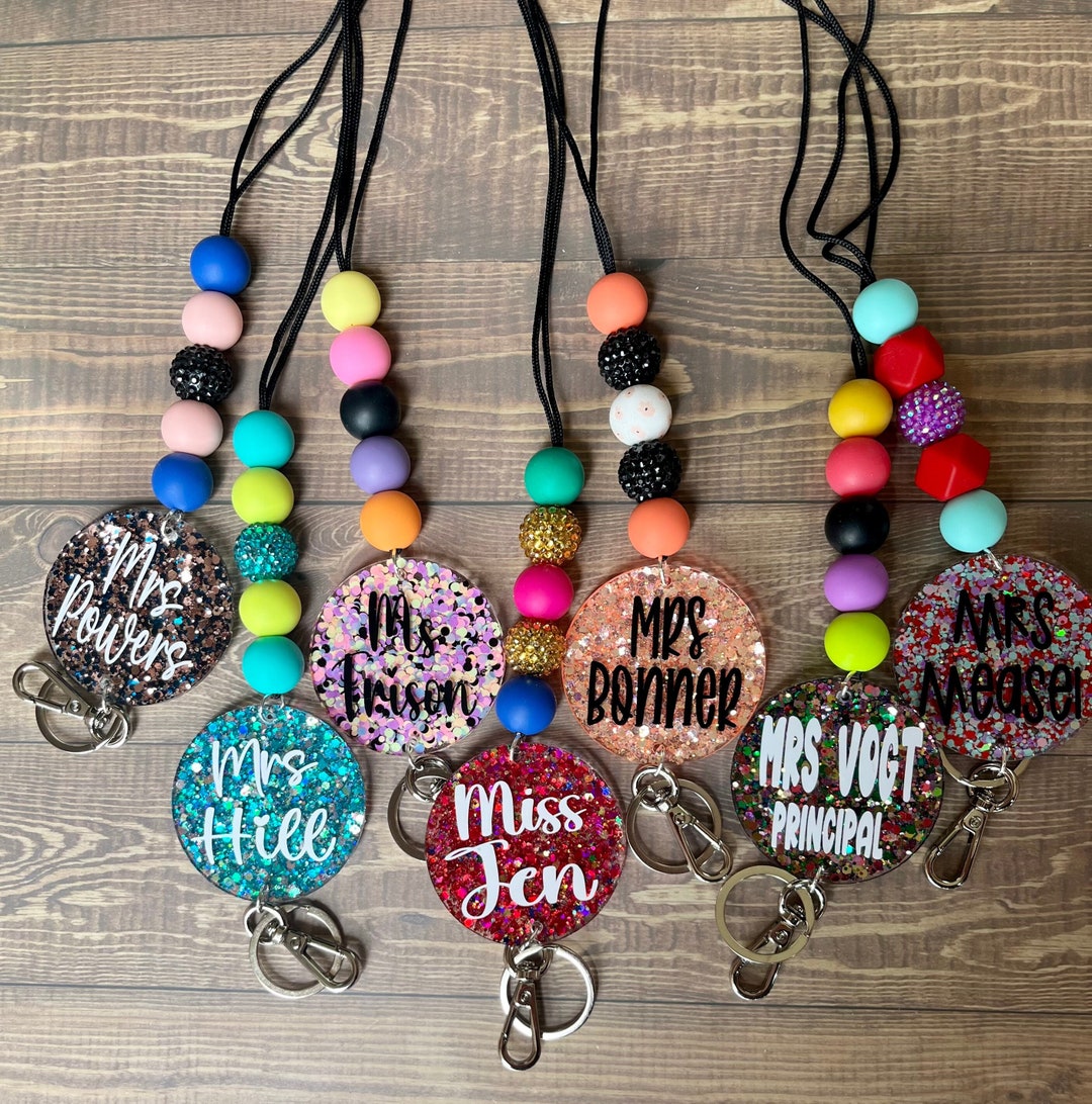 NEW Glitter Lanyards - Color Options 6 (check Out Color Options 1, 2, 3 ...