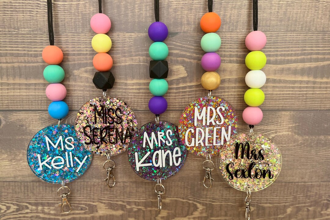 Glitter Lanyards - Color Options 3 (check Out Color Options 1 and 2 in ...