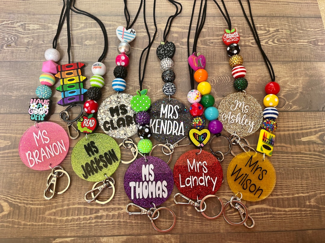 Design Your Own School Themed Lanyard, Personalized School/teacher ...
