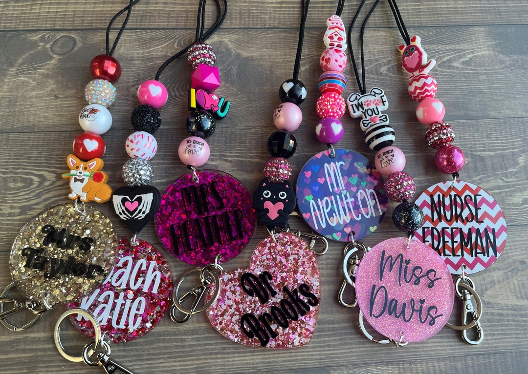 Design Your Own Valentine / Valentine's Day Lanyard, Personalized ...