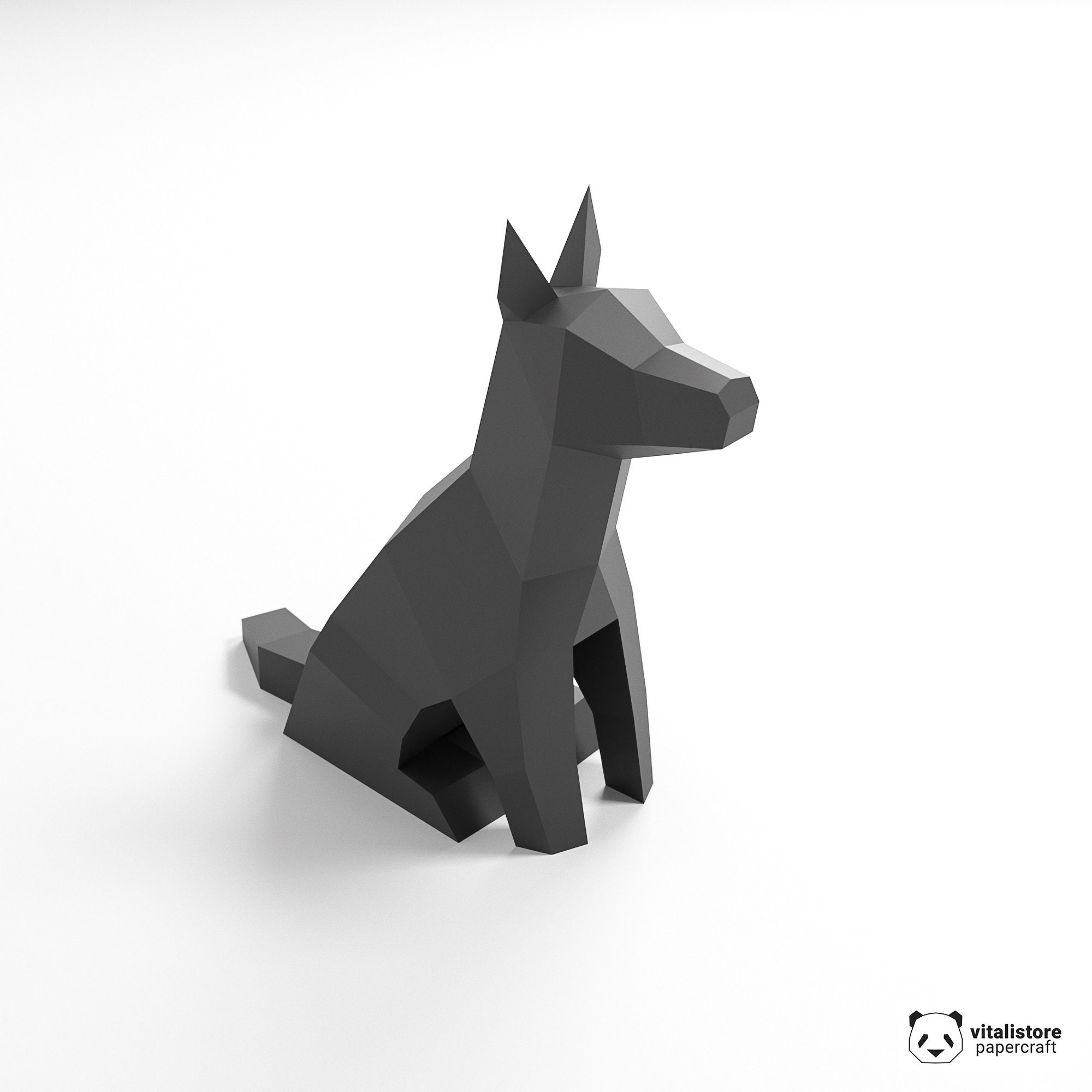 Dog Papercraft 3D Sitting Dog DIY Gfit Low Poly Papercraft Etsy dog-papercraft-3d-sitting-dog-diy-gfit-low-poly-papercraft-etsy