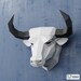 Bull Papercraft, Cow 3D Papercraft, DIY Gift, 3D Paper Craft Bull, Low ...