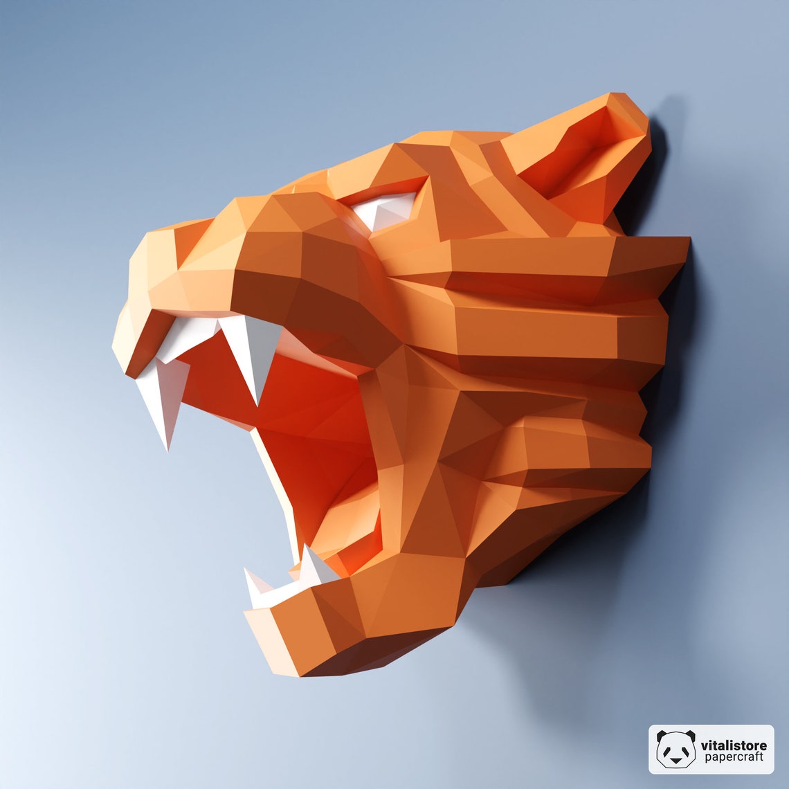 Papercraft Tiger 3D Papercraft Cat 3D Paper Sculpture DIY - Etsy India