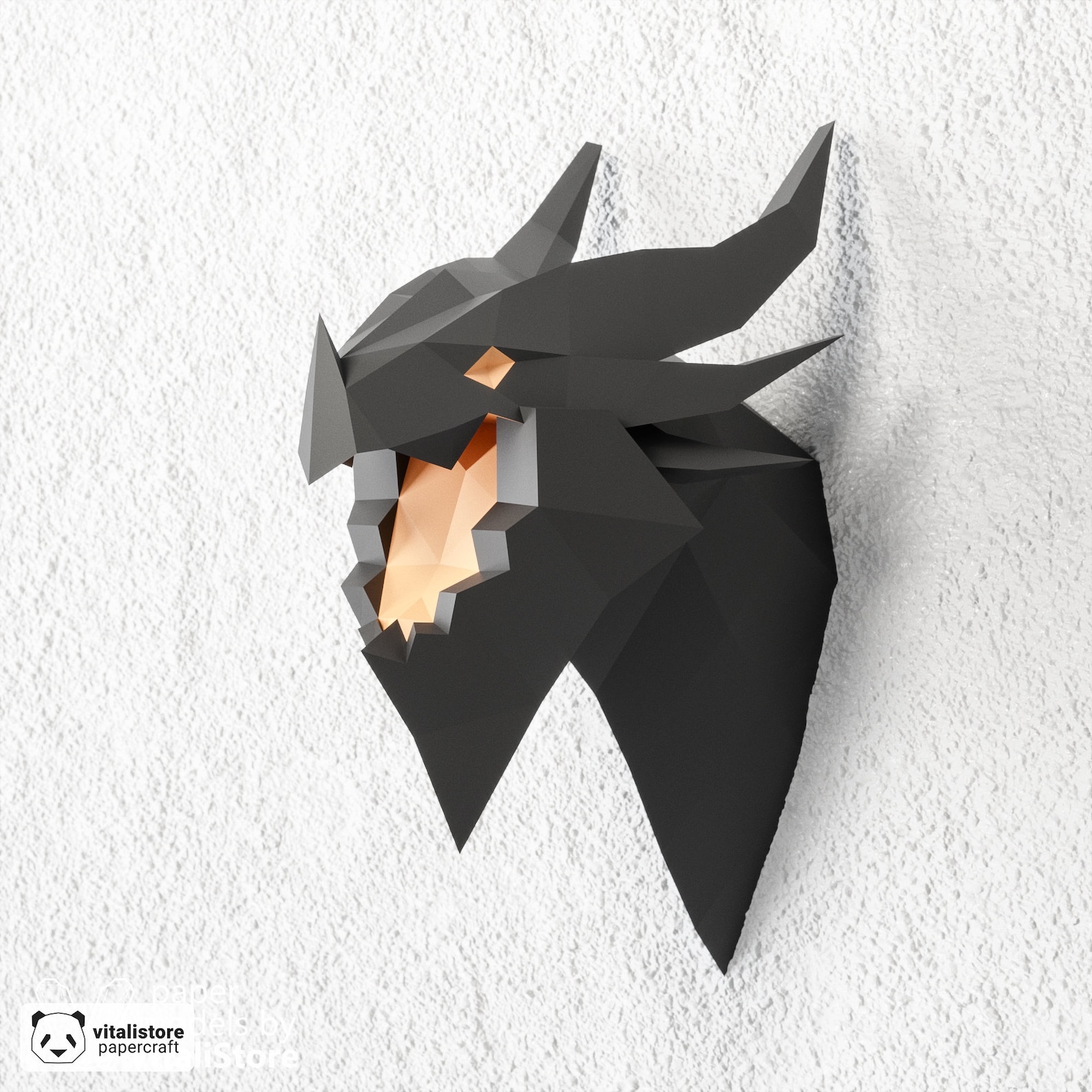 3D Papercraft Dragon 3D Paper Sculpture Dragon Paper Craft - Etsy