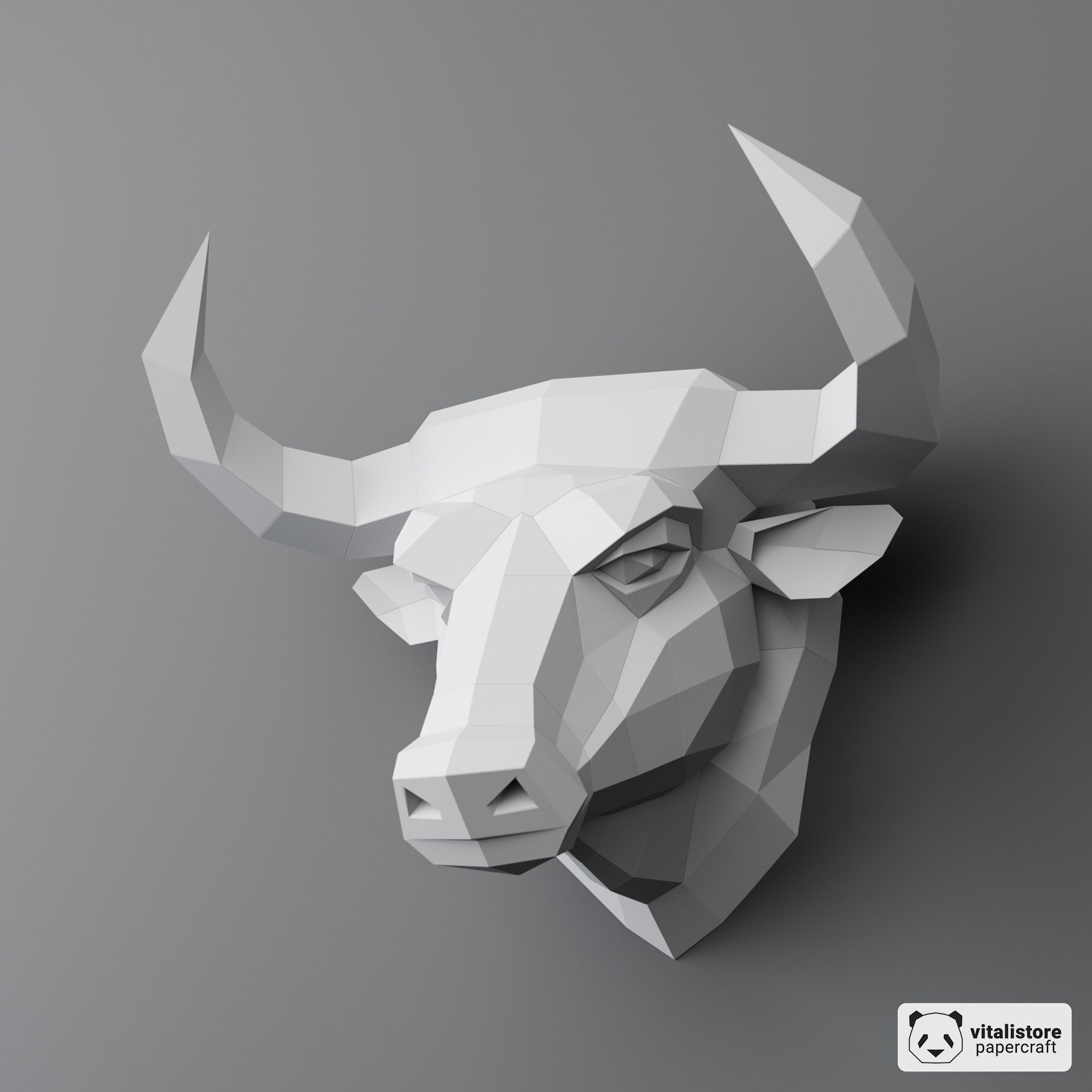 Bull Papercraft Cow 3D Papercraft DIY Gift 3D Paper Craft - Etsy Canada