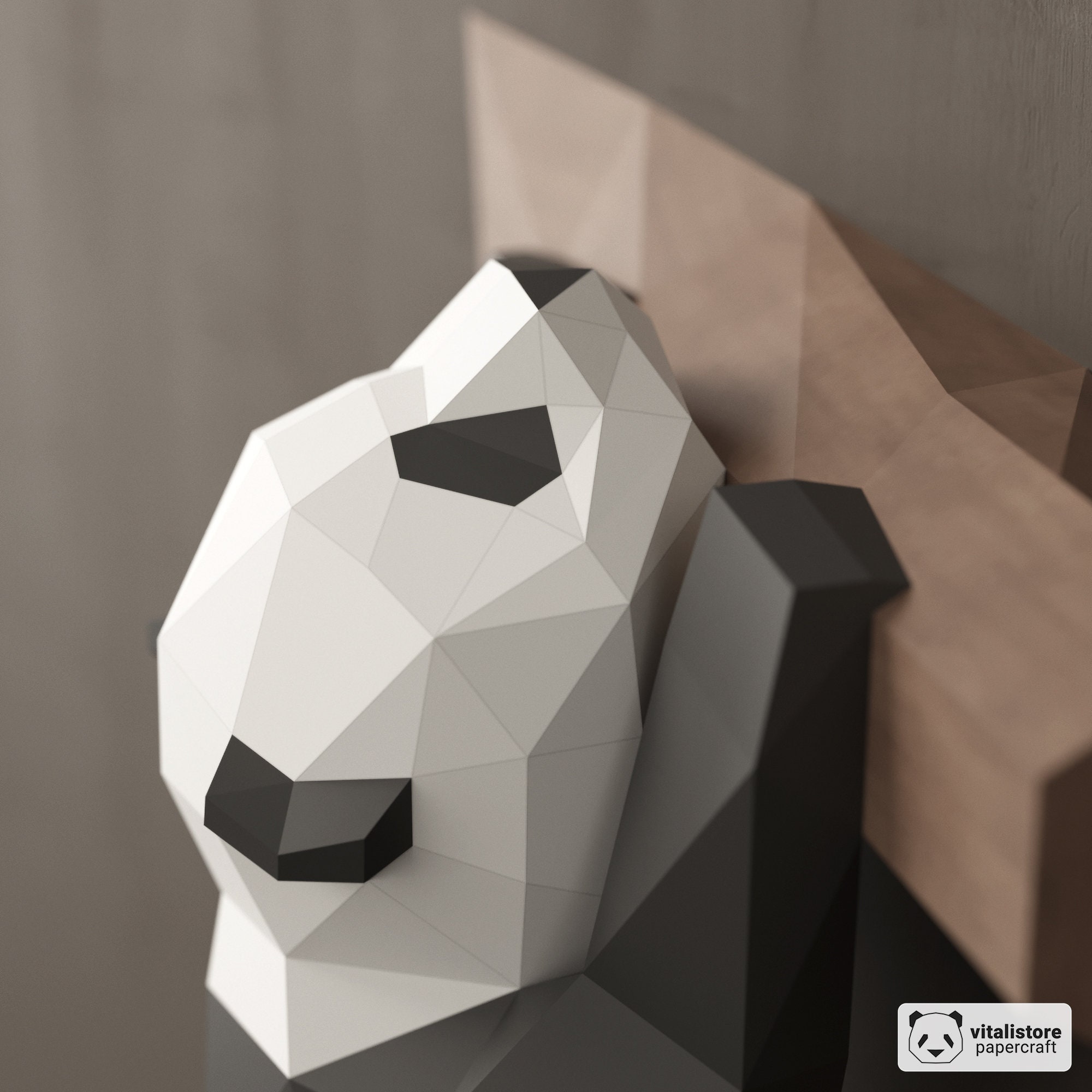 Papercraft Panda Cute Panda DIY Gift 3D Paper Sculpture - Etsy México