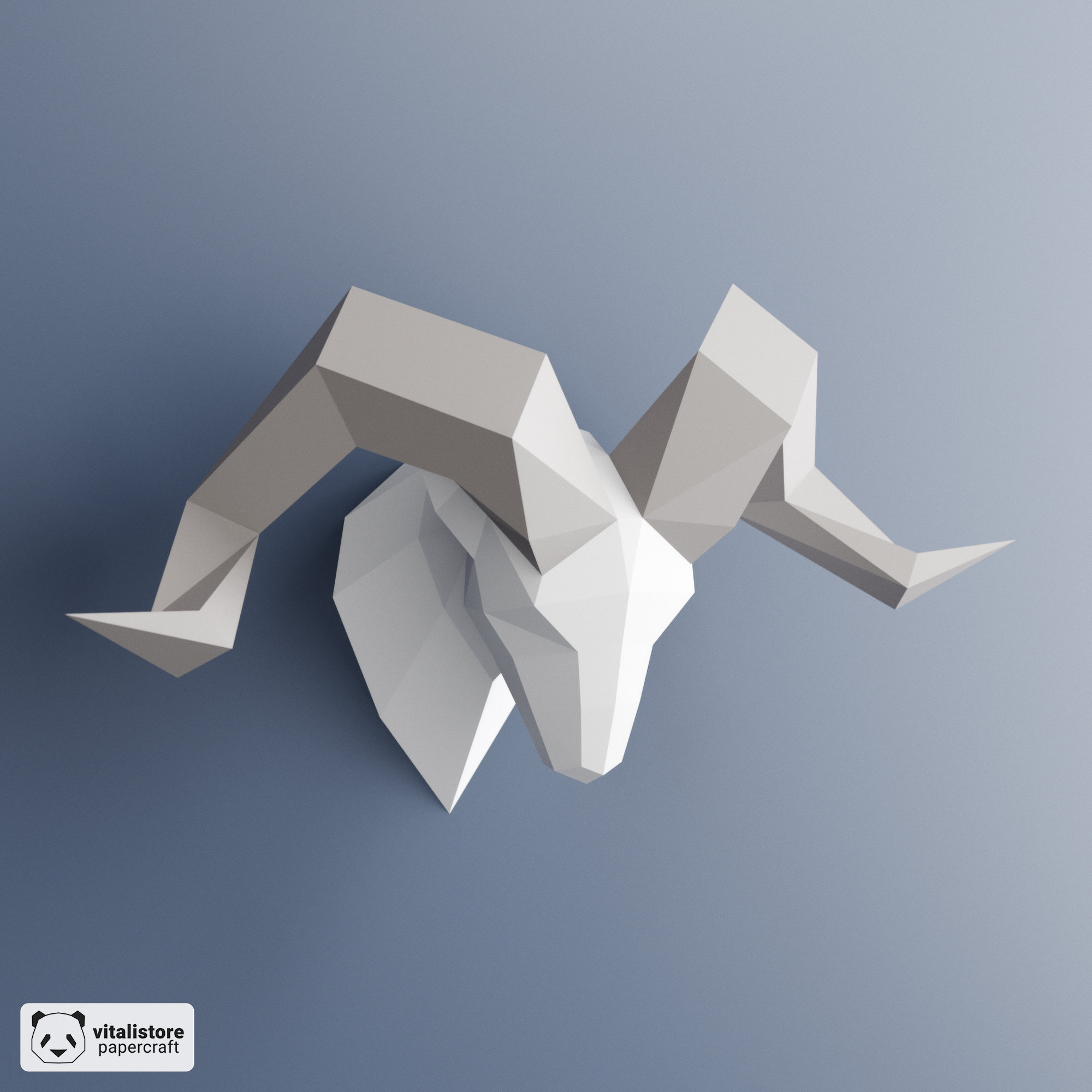 Ram Papercraft 3D Paper Craft Ram 3D Paper Sculpture DIY - Etsy