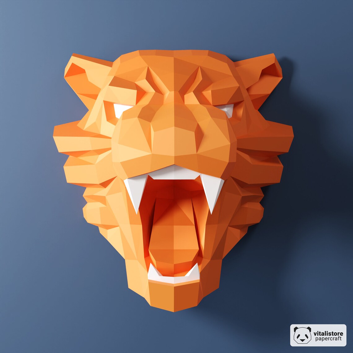 Papercraft Tiger 3D Papercraft Cat 3D Paper Sculpture DIY - Etsy India