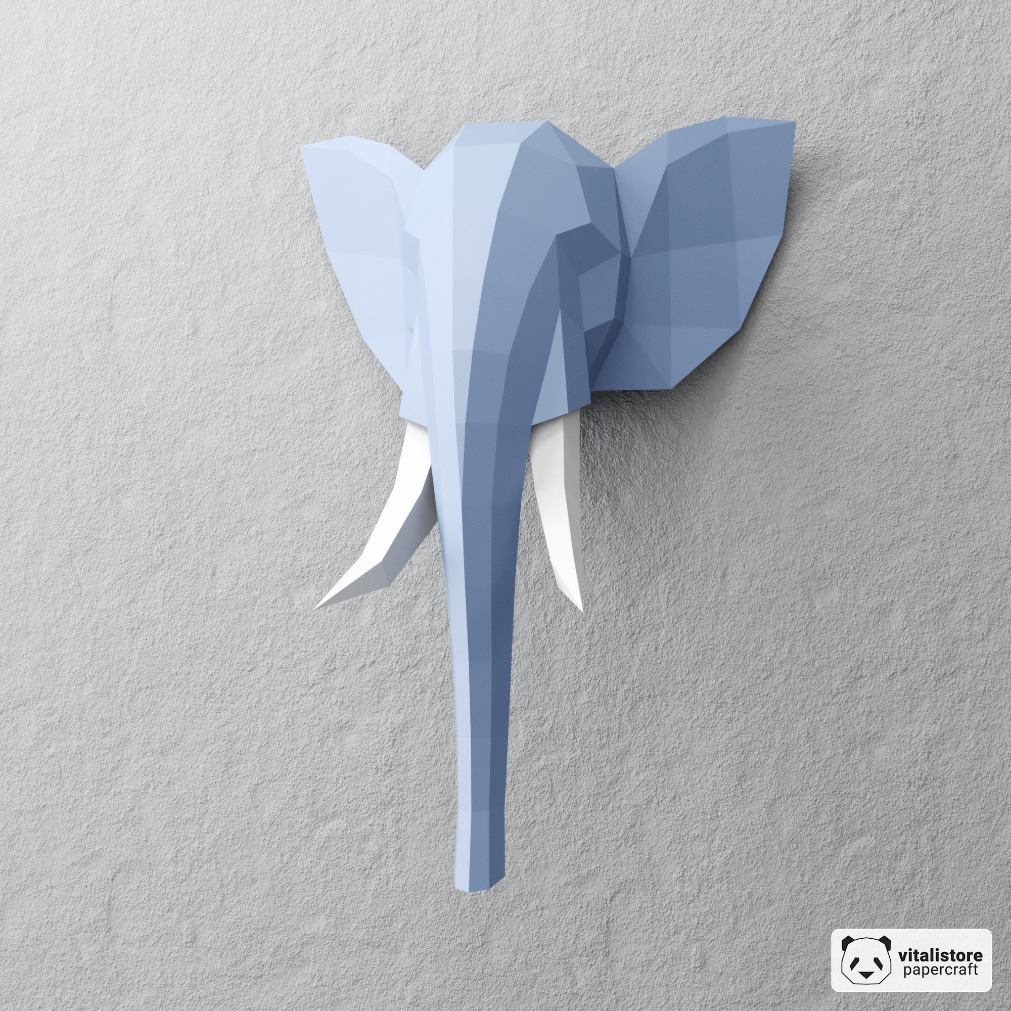 Elephant Papercraft PDF Papercraft Kit Elephant Head DIY - Etsy Canada