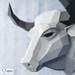 Bull Papercraft, Cow 3D Papercraft, DIY Gift, 3D Paper Craft Bull, Low ...