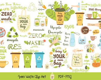 Zero Waste Clip Art - Etsy