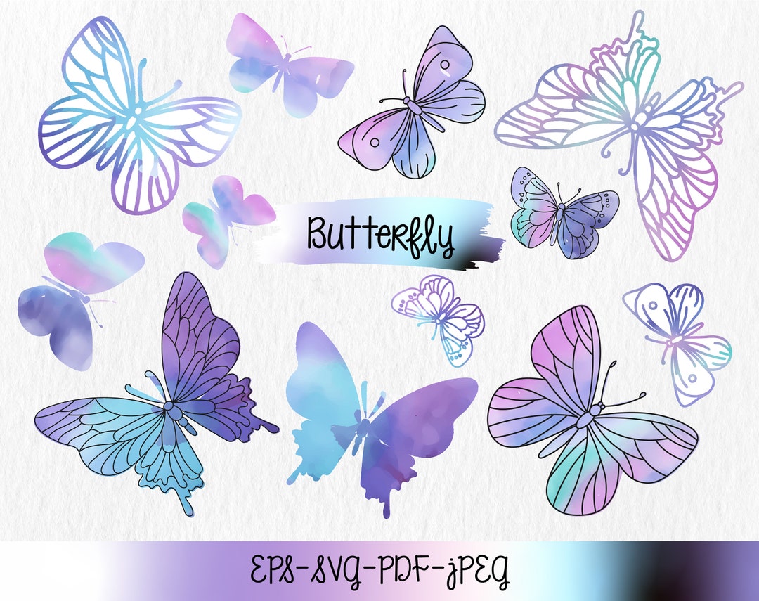 Butterfly svg Butterfly svg bundle Layered Butterfly Bundle - Etsy México