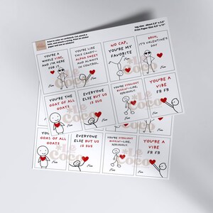 Slang Kids Valentine's Day Cards, Funny Printable Kids Valentine, Tween ...