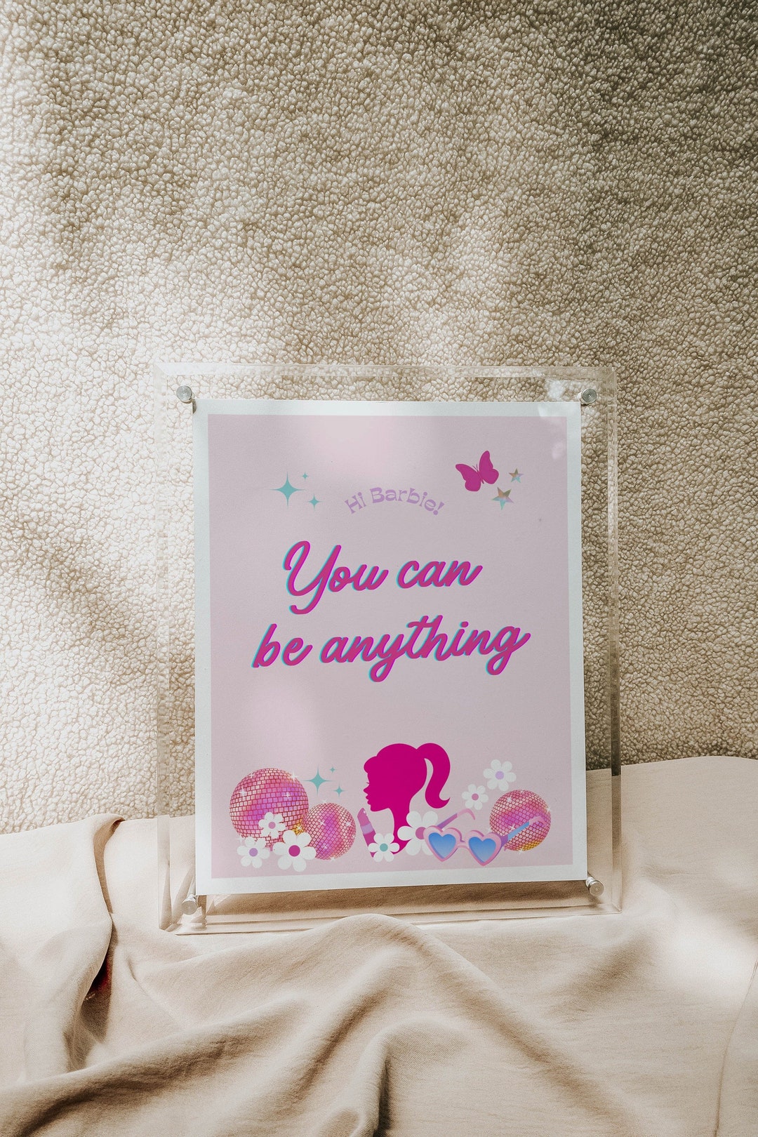 Editable Barb Party Dessert Sign Template, Pink Barb Party Custom Sign ...