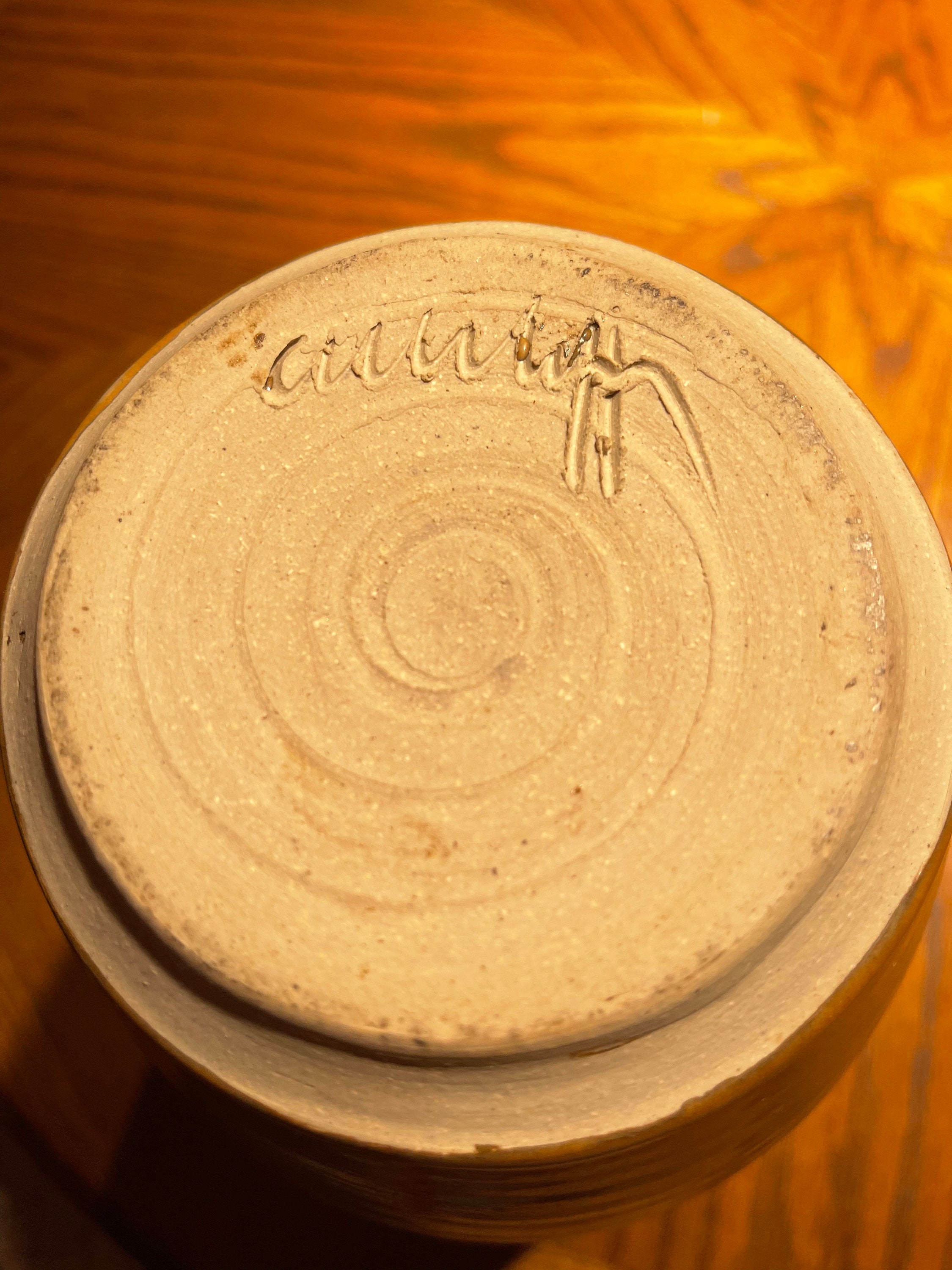 Vintage Signed Vase Pottery - Etsy