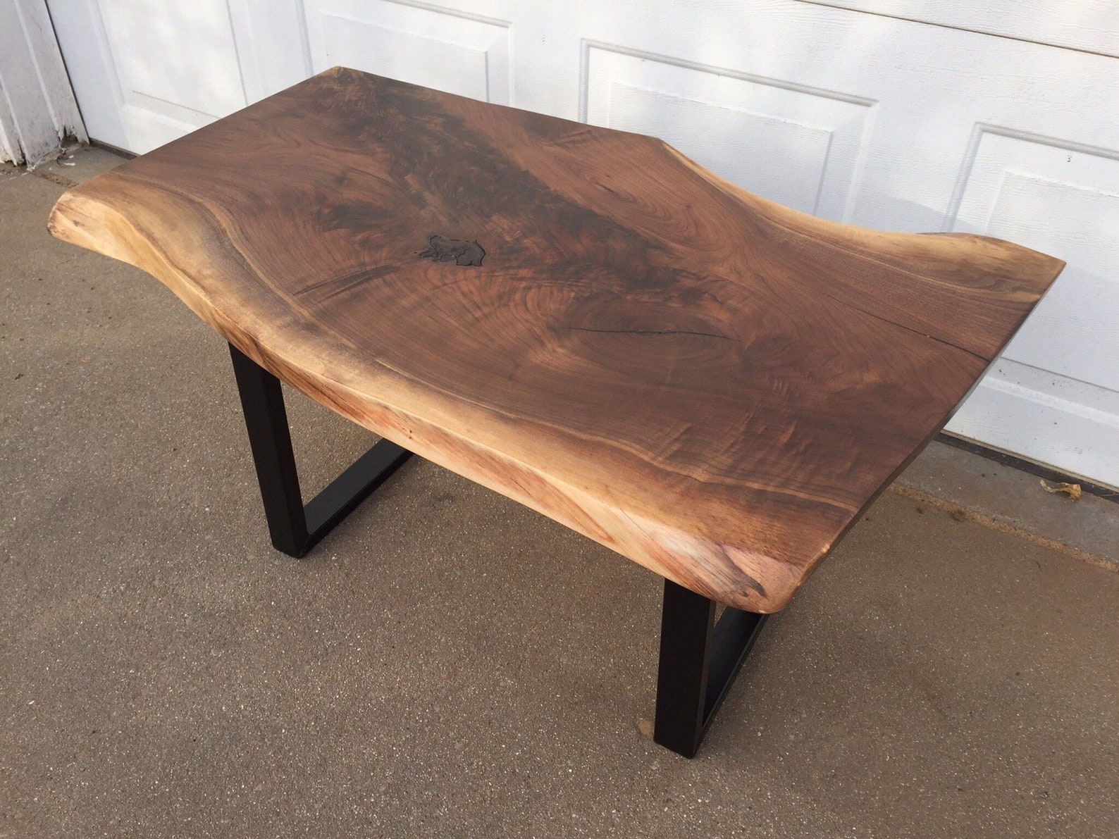Live Edge Table, Walnut Coffee Table, Coffee Table, Live Edge Coffee ...