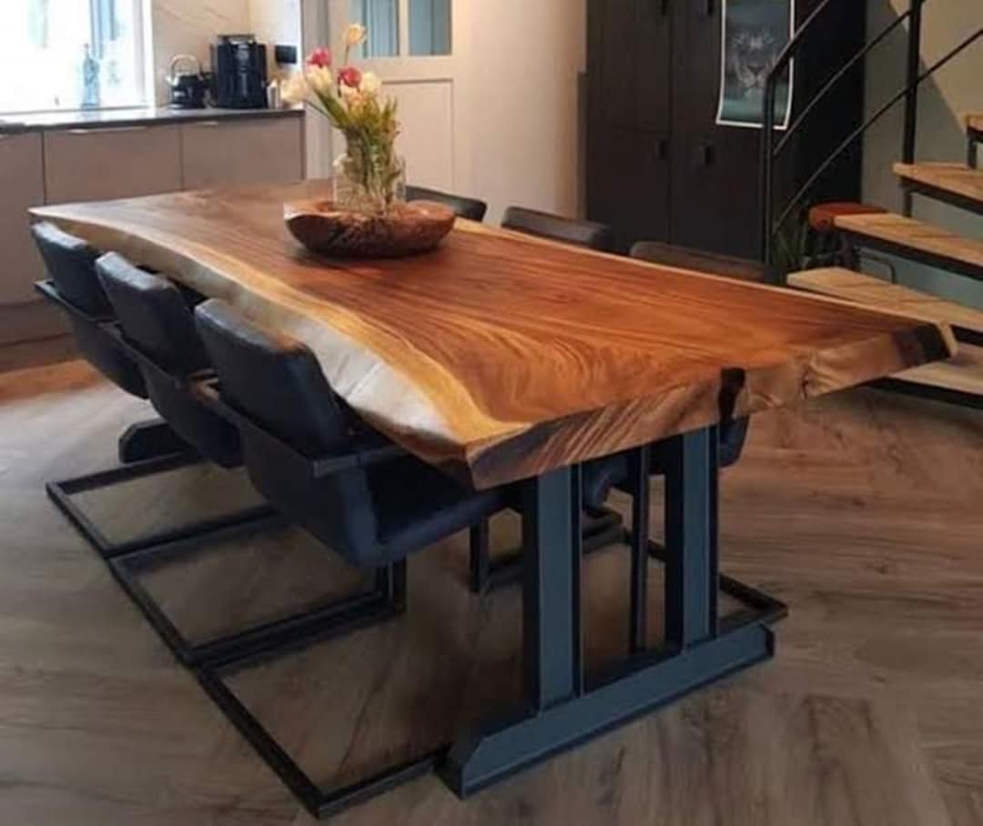 Live Edge Table, Walnut Table, Solid American Black Walnut, Live Edge ...