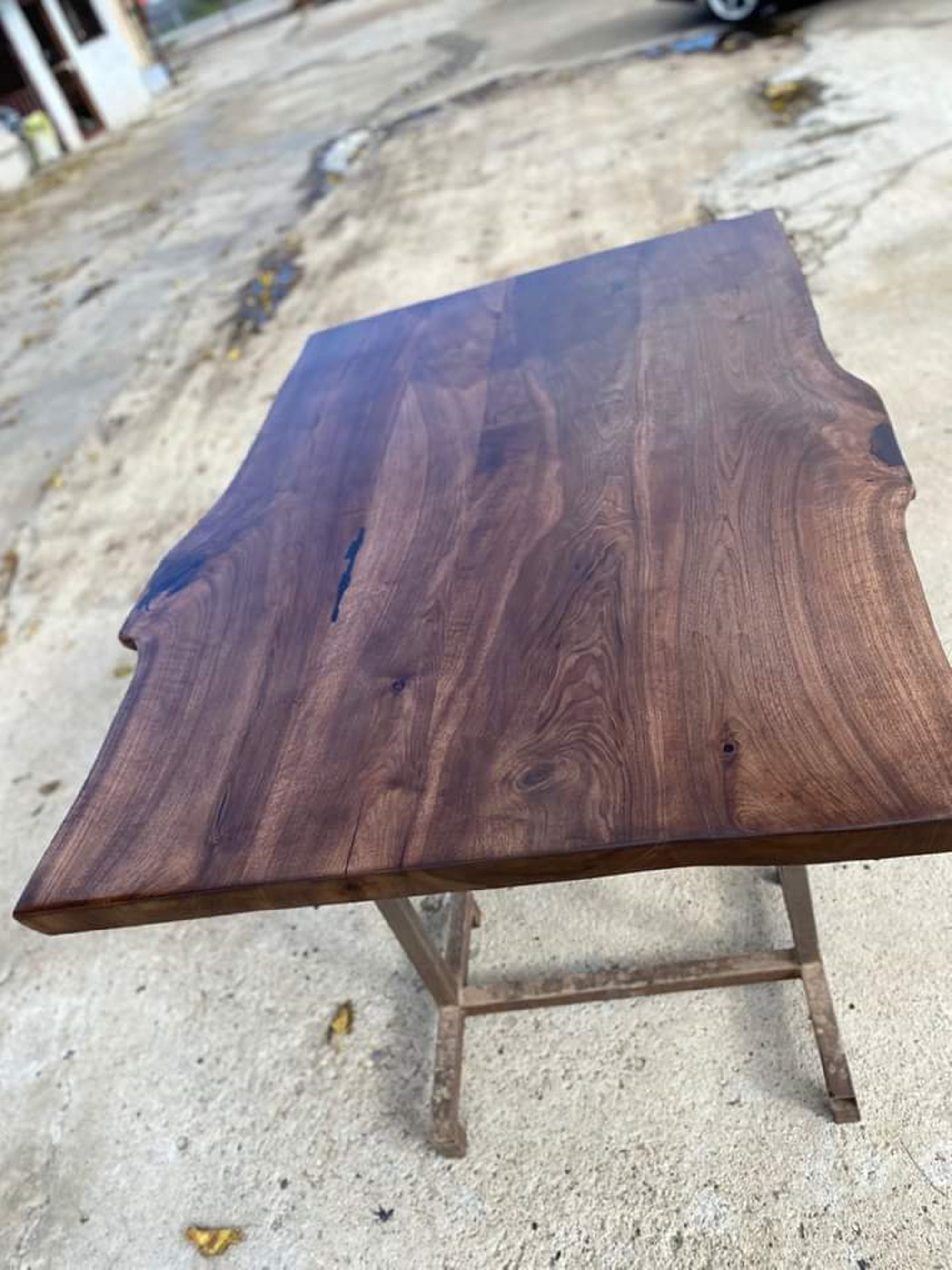 Walnut Table, Live Edge Kitchen Table, Live Edge Table, Walnut Table ...