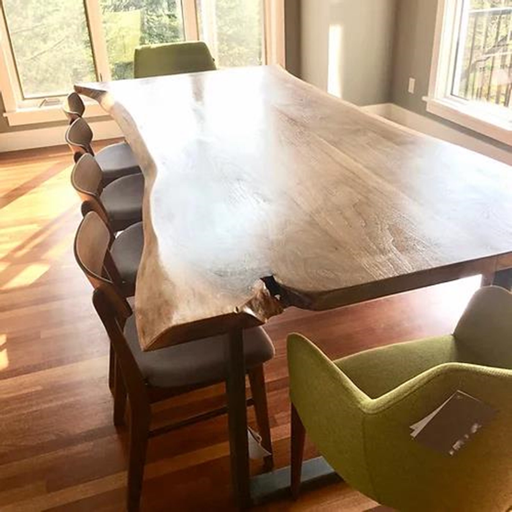Walnut Dining Table, Black Walnut Table, Handmade Table, Live Edge ...